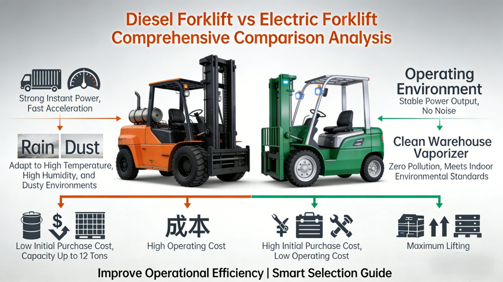Diesel Forklift vs Electric Forklift – Which One Is Better?